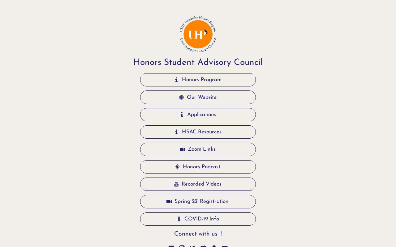 Honors Student Advisory Council